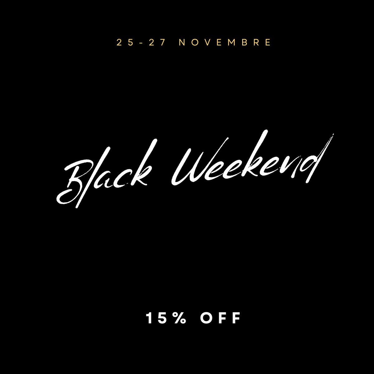 Black weekend – stay-hop