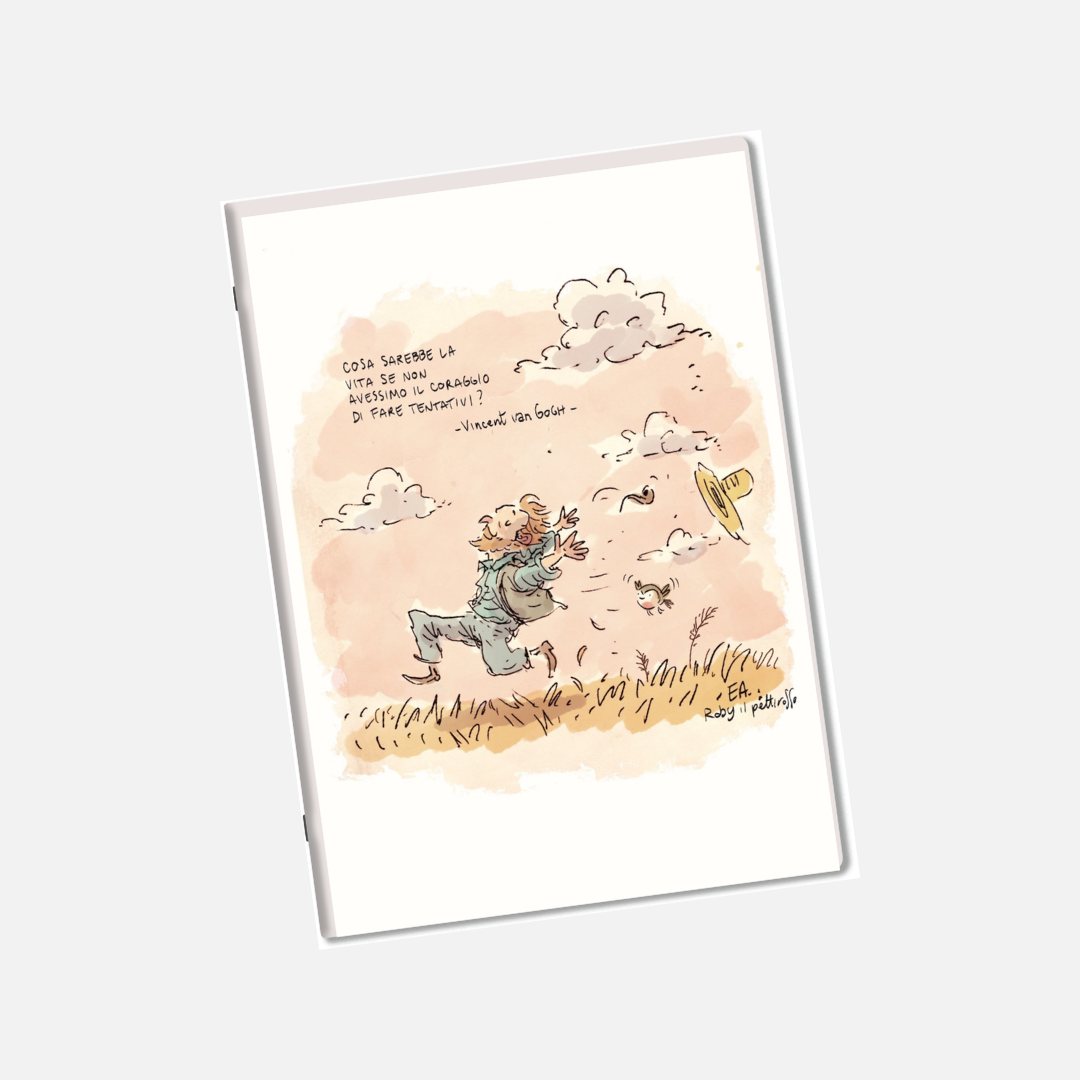 Quaderno fogli bianchi Vincent Tentativi - Roby il pettirosso – stay-hop