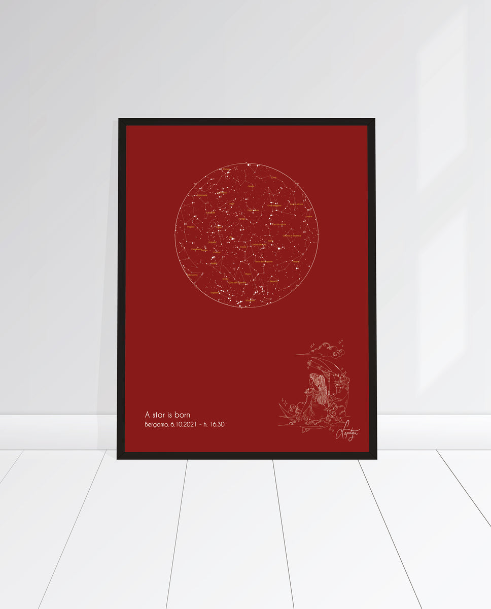 Mappa stellare - Stars Map - Loputyn edition - 30x40 cm – stay-hop